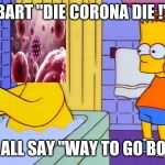 bart hitting homer with a chair Meme Generator - Imgflip
