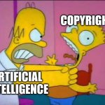 Homer strangling Bart Meme Generator - Imgflip