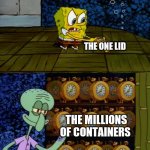 Spongebob vs Squidward Alarm Clocks Blank Template - Imgflip