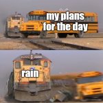 A train hitting a school bus Meme Generator - Imgflip