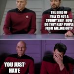 Picard Riker listening to a pun Blank Template - Imgflip