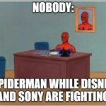 Spiderman Computer Desk Meme Generator - Imgflip