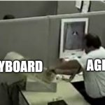 man destroys computer Meme Generator - Imgflip