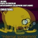 Jake The Dog Internal Screaming Blank Template - Imgflip