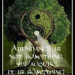 Abundance is not something we acquire Meme Generator - Imgflip