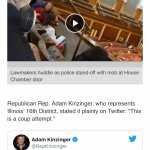 Rep. Adam Kinzinger this is a coup attempt Meme Generator - Imgflip