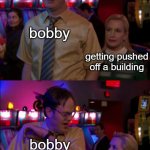 Angela scared Dwight Meme Generator - Imgflip