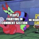 Mr. Krabs Choking Patrick Meme Generator - Imgflip