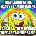 spongebob rainbow Meme Generator - Imgflip