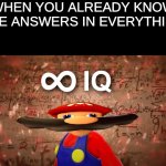 Infinite IQ Mario Meme Generator - Imgflip