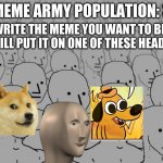 Npc crowd Meme Generator - Imgflip