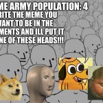 Npc crowd Meme Generator - Imgflip
