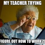 Old lady at computer finds the Internet Meme Generator - Imgflip