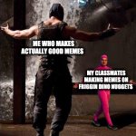Pink Guy vs Bane Blank Template - Imgflip
