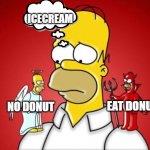 Homer Simpson Angel Devil Meme Generator - Imgflip