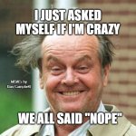 Jack Nicholson Crazy Hair Meme Generator - Imgflip