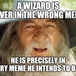 A Wizard Is Never Late Meme Generator - Imgflip