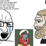 crying wojak vs chad Meme Generator - Imgflip