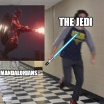 Running away in hallway Meme Generator - Imgflip