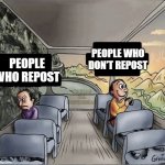 two guys on a bus Meme Generator - Imgflip