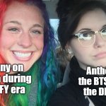 Rainbow girl and goth girl Meme Generator - Imgflip