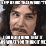 I Do Not Think That Means What You Think It Means Meme Generator - Imgflip