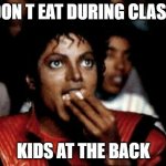 michael jackson eating popcorn Meme Generator - Imgflip