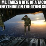 Army soldier jumping out of plane Meme Generator - Imgflip