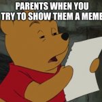 Winnie the Pooh reading Meme Generator - Imgflip