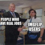 the office handshake Blank Template - Imgflip