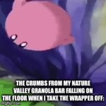 kirby falls off a cliff Blank Template - Imgflip