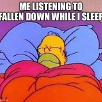 Homer Simpson sleeping peacefully Meme Generator - Imgflip