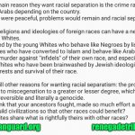 RACISM IS RACIAL SELF PRESERVATION Meme Generator - Imgflip