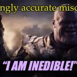 I am inevitable Meme Generator - Imgflip