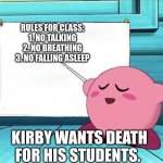 kirby sign Meme Generator - Imgflip
