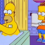 bart hitting homer with a chair Meme Generator - Imgflip