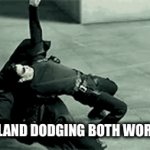 Neo dodging bullets gif Blank Template - Imgflip