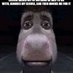 Donkey staring Meme Generator - Imgflip
