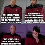 Picard Riker listening to a pun Meme Generator - Imgflip