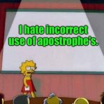 Lisa Simpson Speech Blank Template - Imgflip