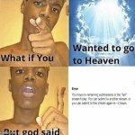 But God Said Meme Blank Template Meme Generator - Imgflip