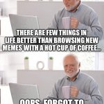 Old man cup of coffee Meme Generator - Imgflip