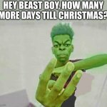 Beast Boy Holding Up 4 Fingers Blank Template - Imgflip