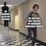 floating boy chasing running boy Meme Generator - Imgflip