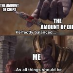 Thanos perfectly balanced as all things should be Meme Generator - Imgflip