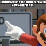 mario no sign Meme Generator - Imgflip