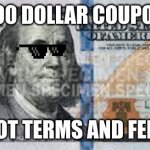 100 do0lar bill Meme Generator - Imgflip