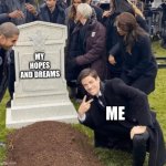 Grant Gustin over grave Meme Generator - Imgflip