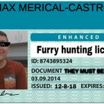 furry hunting license Meme Generator - Imgflip