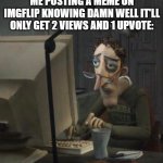 Tired dad at computer Meme Generator - Imgflip